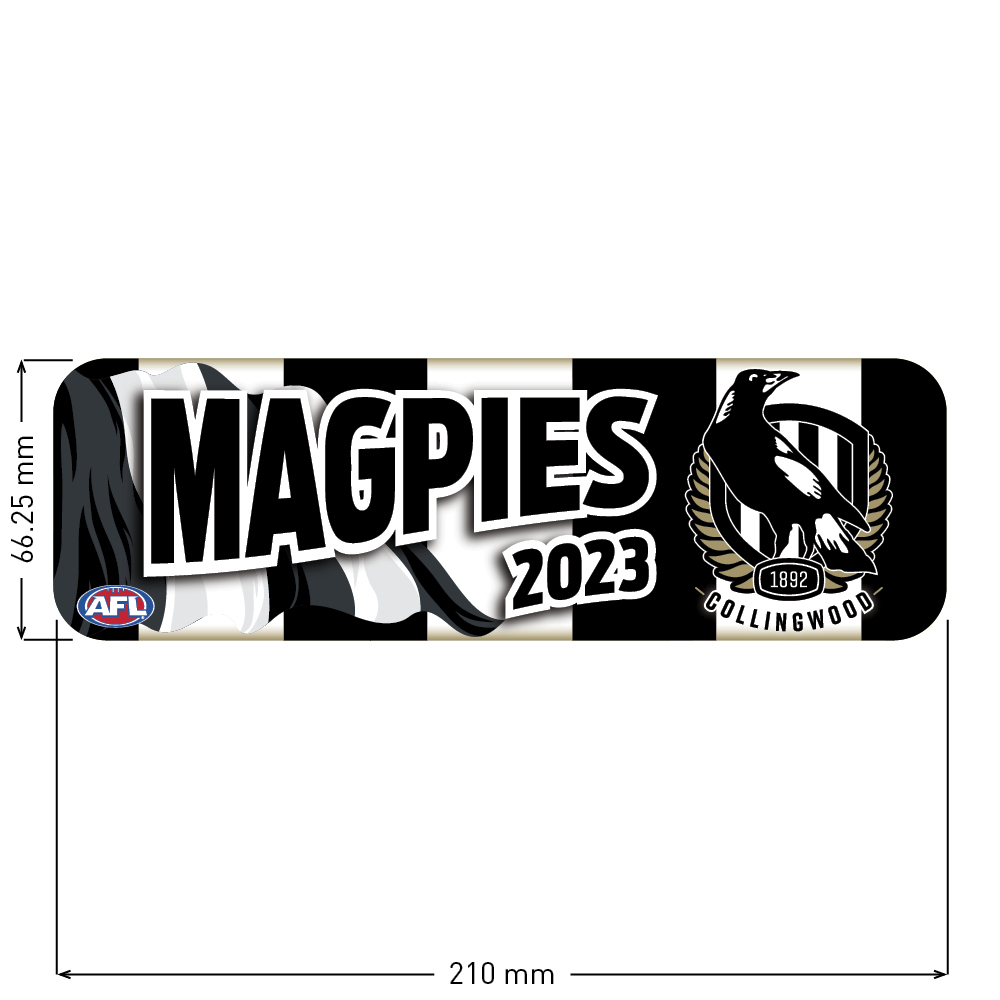 Collingwood Magpies 2023 Supporter Decal