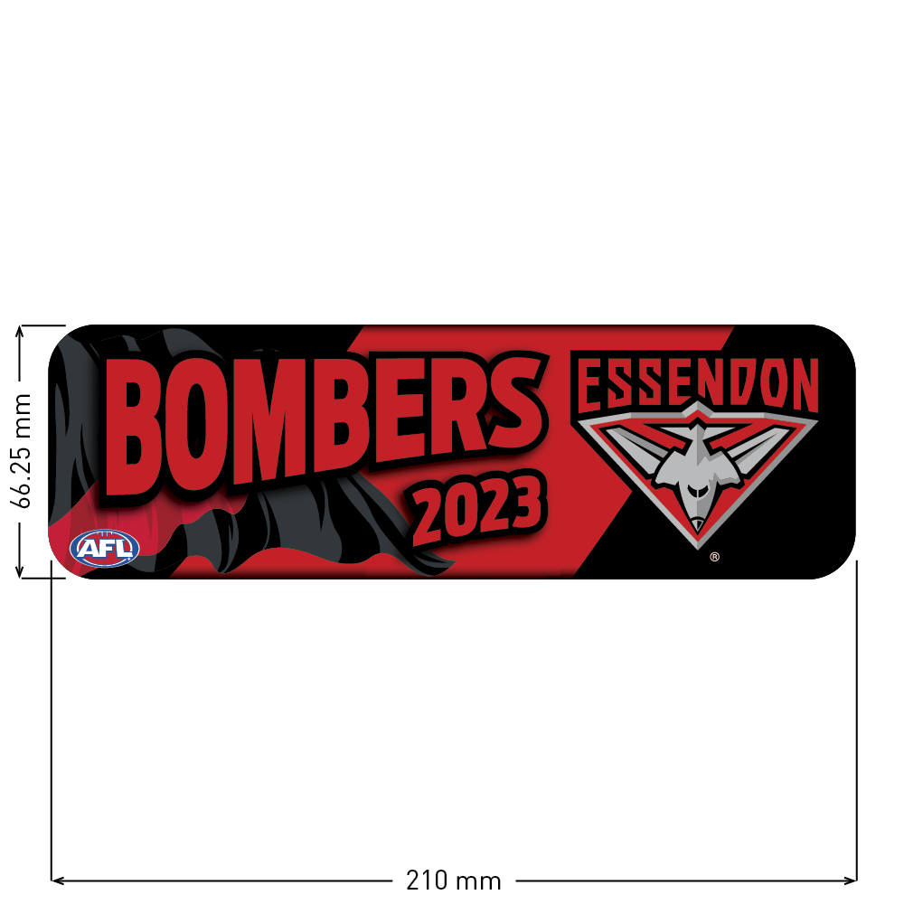 Essendon Bombers 2023 Supporter Decal