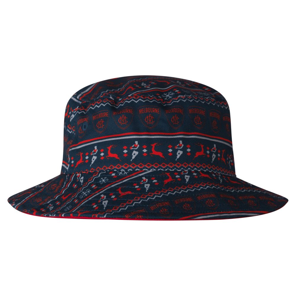 Melbourne Demons Adult Ugly Bucket Hat and Sock Pack