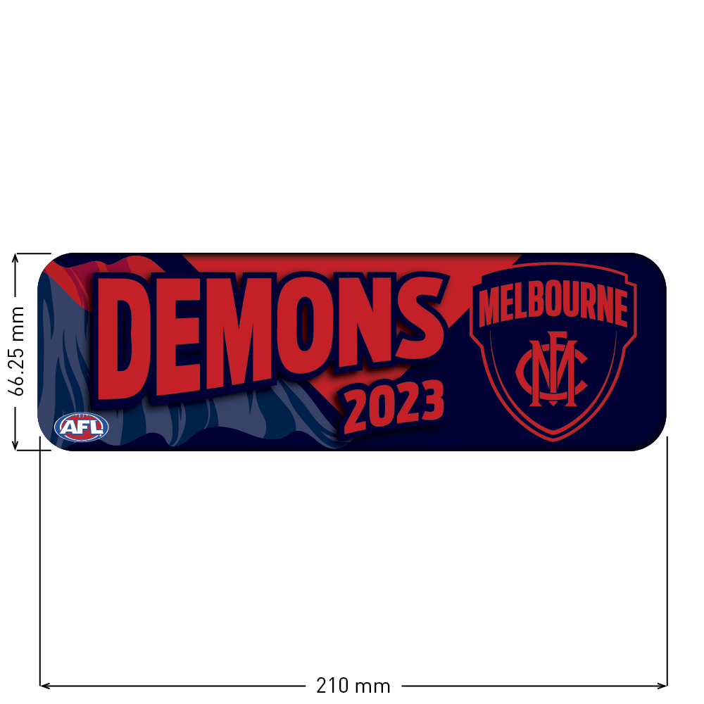 Melbourne Demons 2023 Supporter Decal