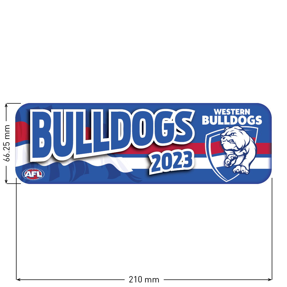 Western Bulldogs 2023 Supporter Decal