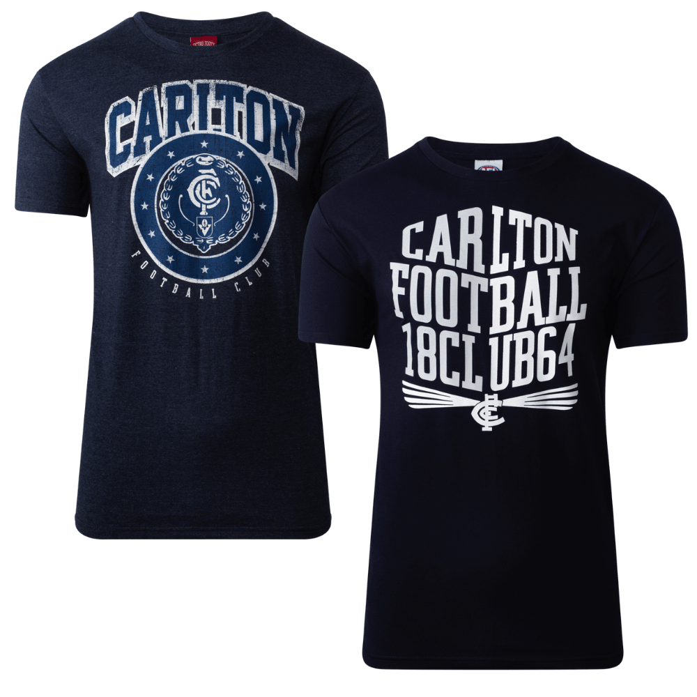Carlton Blues Mens T-Shirts 2 Pack