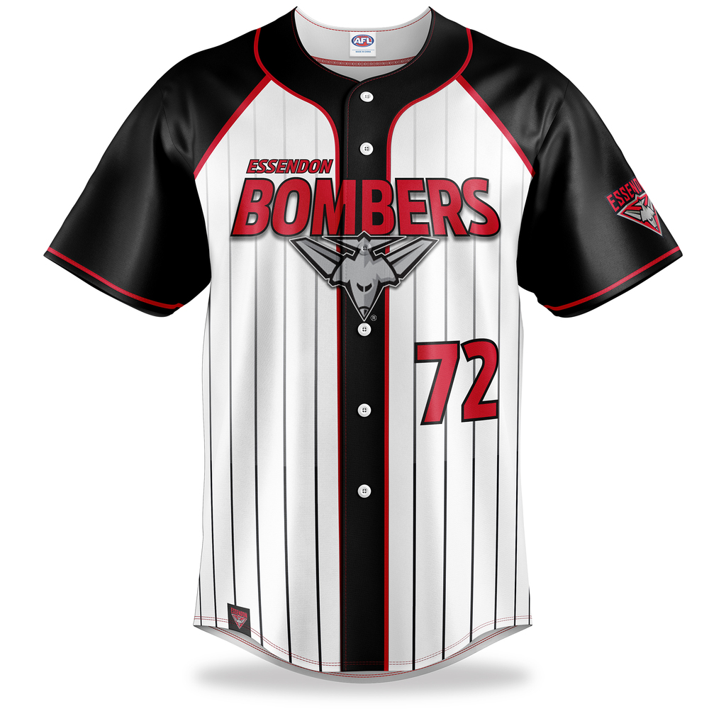 Essendon Bombers Baseball Shirt