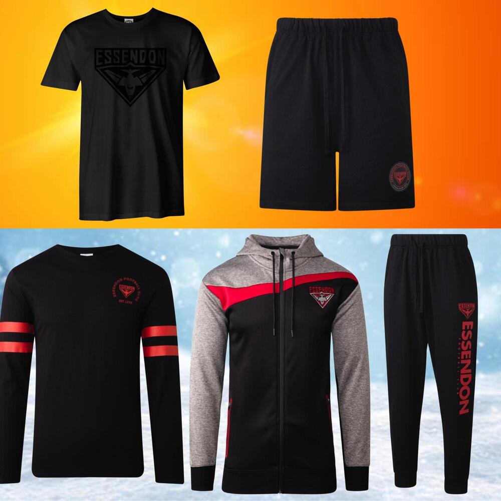 Essendon Bombers Mens 90's Retro Mascot Tee