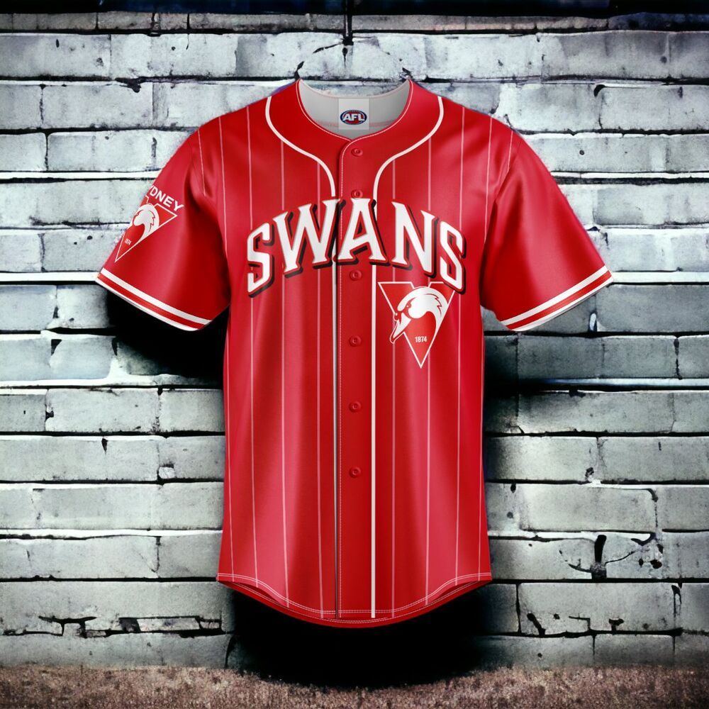 Sydney Swans Slugger Baseball Shirts
