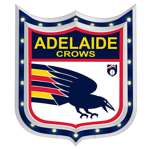 Adelaide Crows Retro Light Up Tin Sign