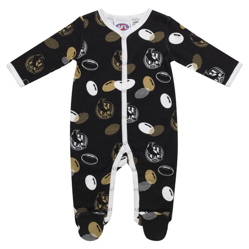 Collingwood Magpies Babies Coverall