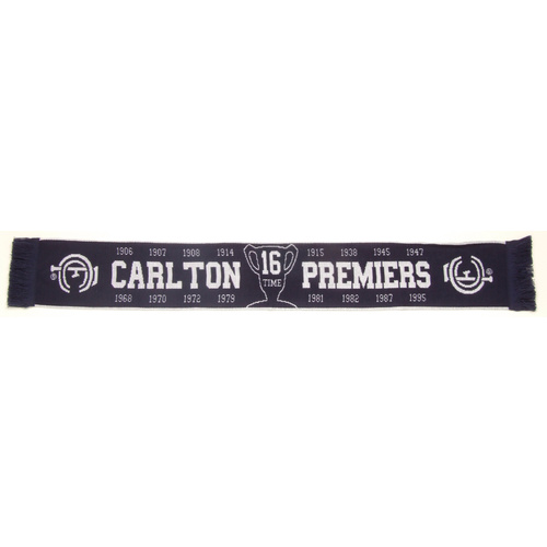 Carlton Blues Premierships Scarf