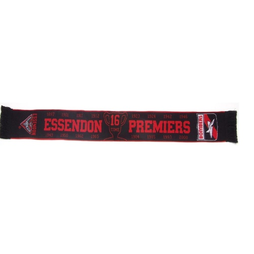 Essendon Bombers Premierships Scarf