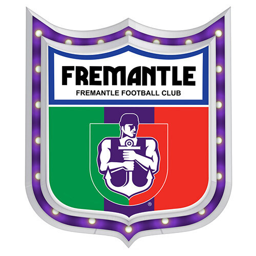 Fremantle Dockers Retro Light Up Tin Sign